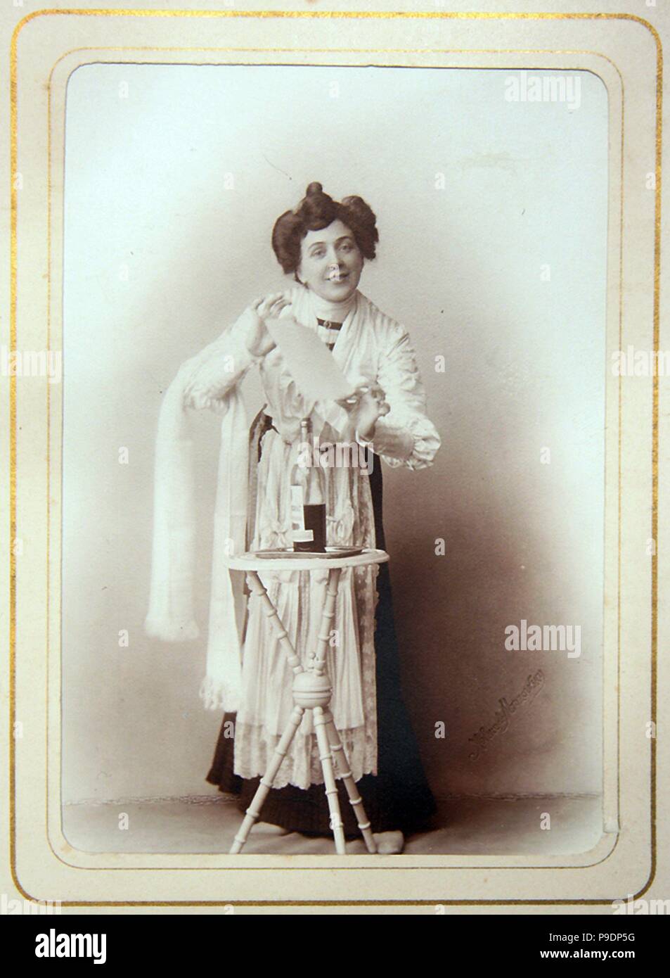 Portrait of the actress Maria Alexeeva-Lilina. Museum: PRIVATE ...