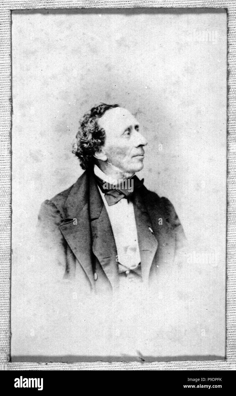 Portrait of Hans Christian Andersen (1805-1875). Museum: PRIVATE ...