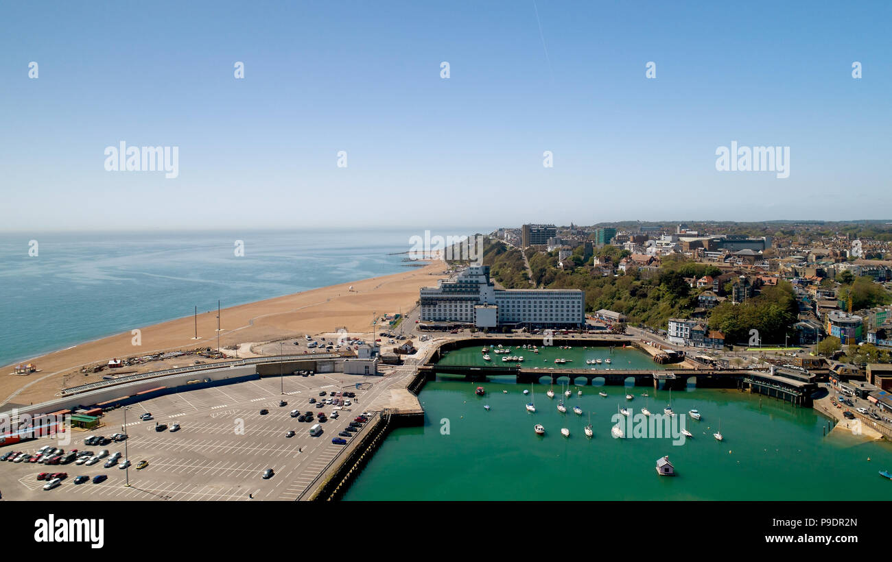 Aerial view folkestone kent england hi-res stock photography and images ...