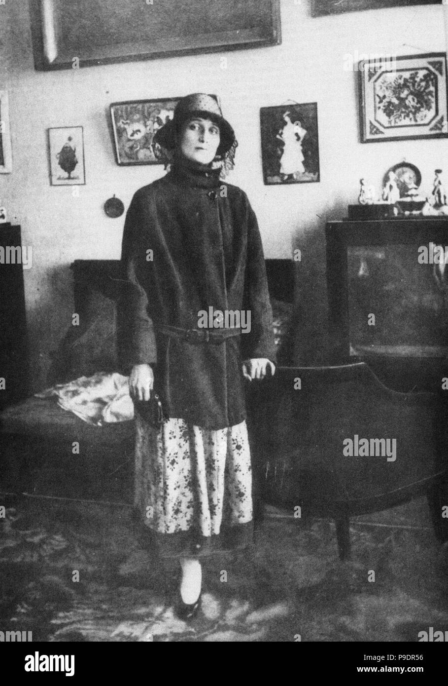 Poetess Anna Akhmatova (1889-1966). Museum: PRIVATE COLLECTION Stock ...