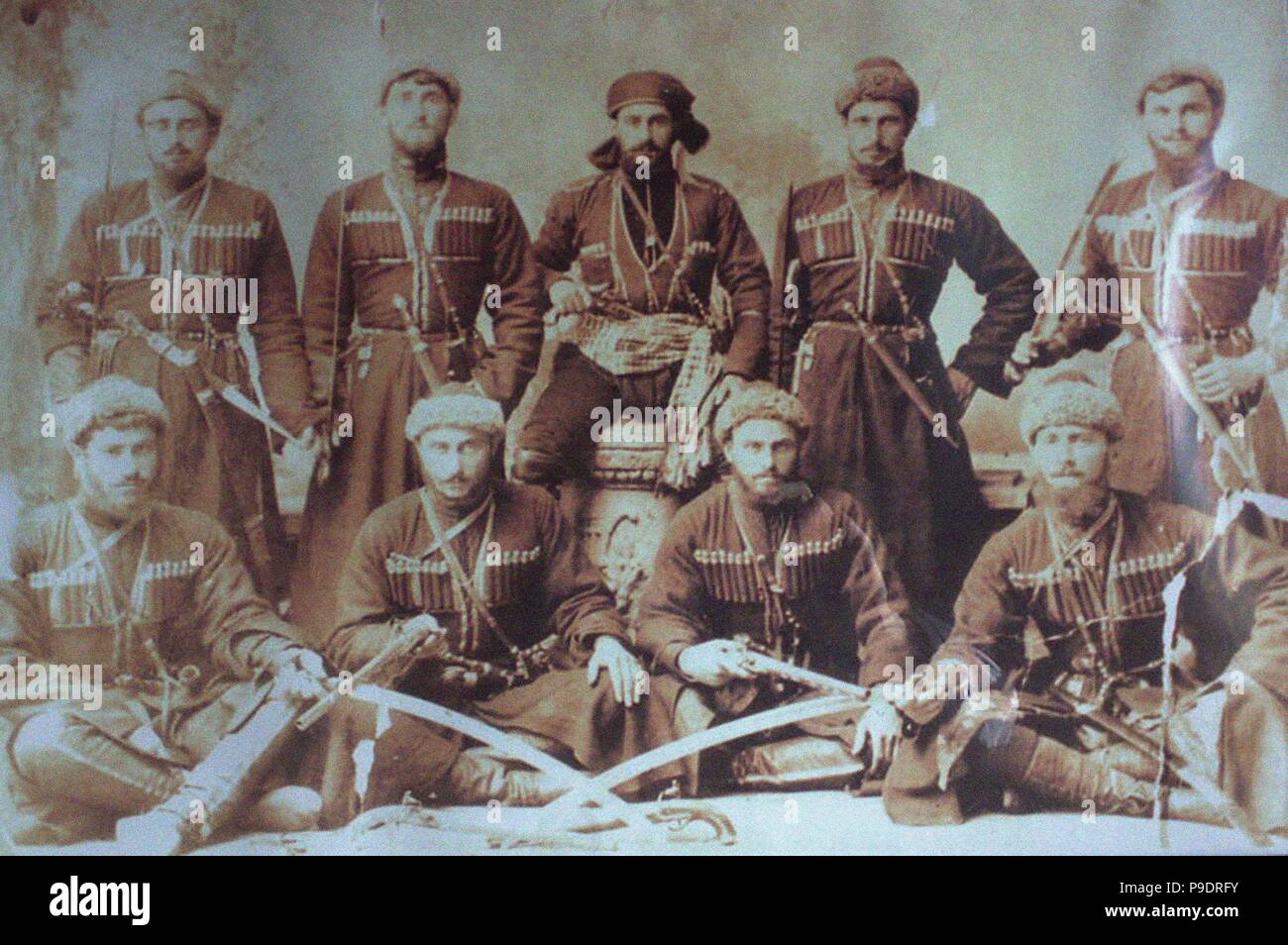 Georgians wearing Chokha. Museum: PRIVATE COLLECTION Stock Photo - Alamy