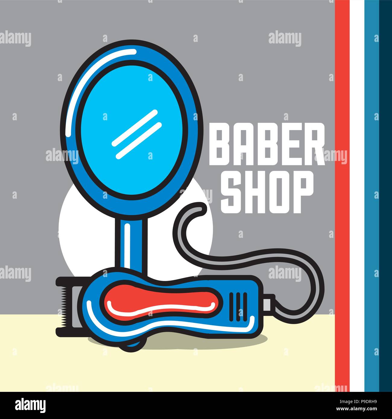 baber shop design Stock Vector Image & Art - Alamy