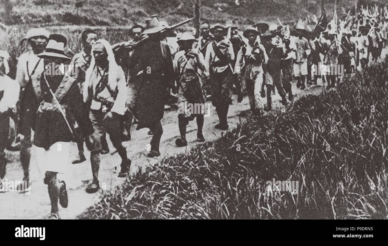 The Kuomintang troops captured Beijing in June 1928. Museum: State ...