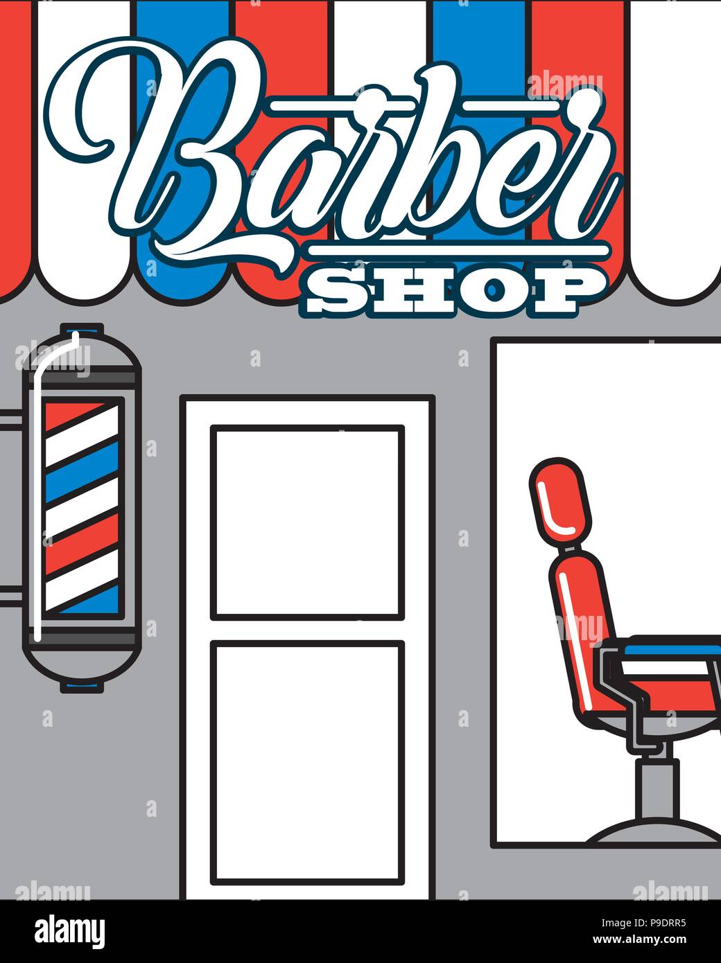 baber shop design Stock Vector Image & Art - Alamy
