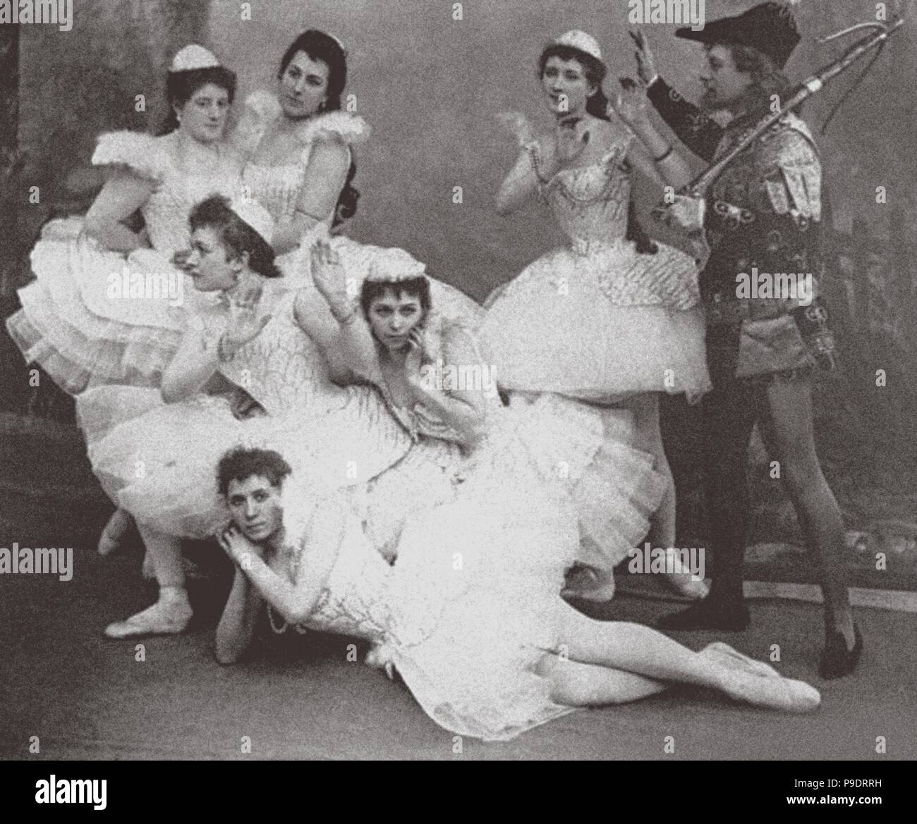 Scene from the Ballet Swan Lake, Mariinsky Theatre. 1895. Museum ...