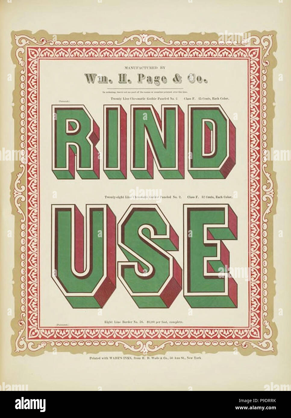 Vintage typography hi-res stock photography and images - Alamy