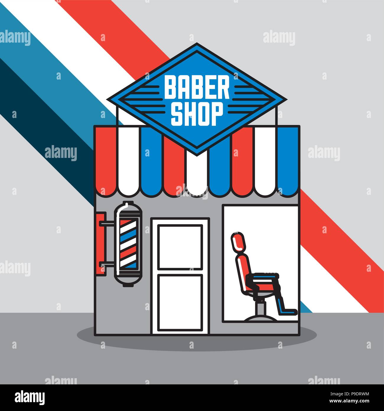 baber shop design Stock Vector Image & Art - Alamy