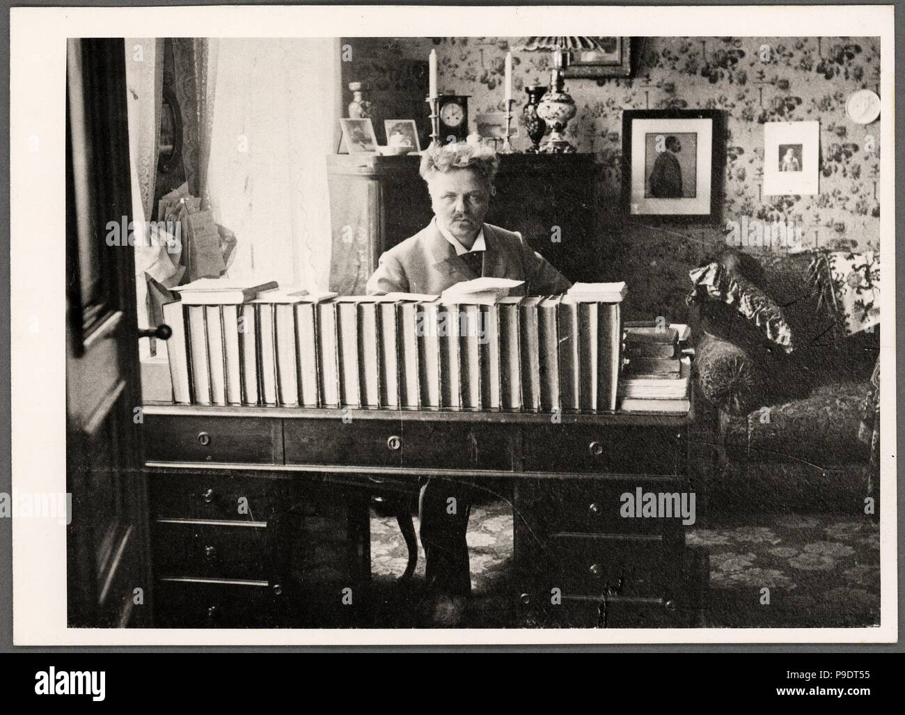 August Strindberg. Museum: Kungliga biblioteket, Stockholm Stock Photo ...