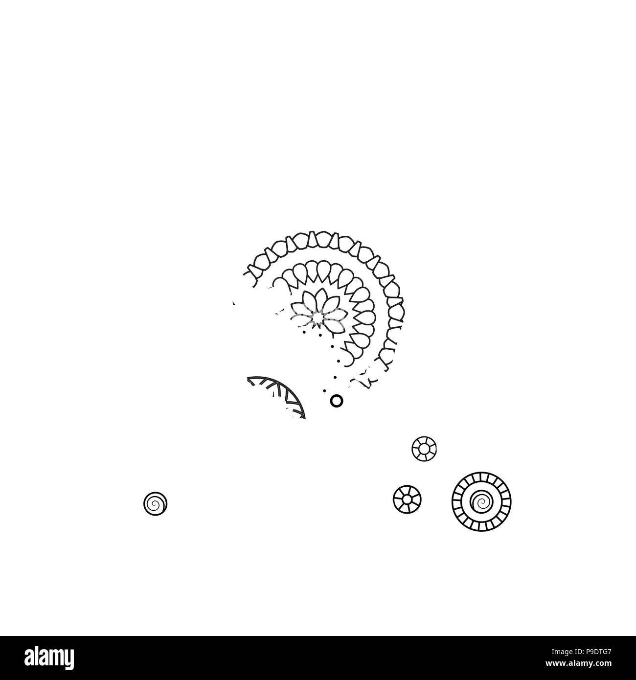 Floral book design Black and White Stock Photos & Images - Alamy