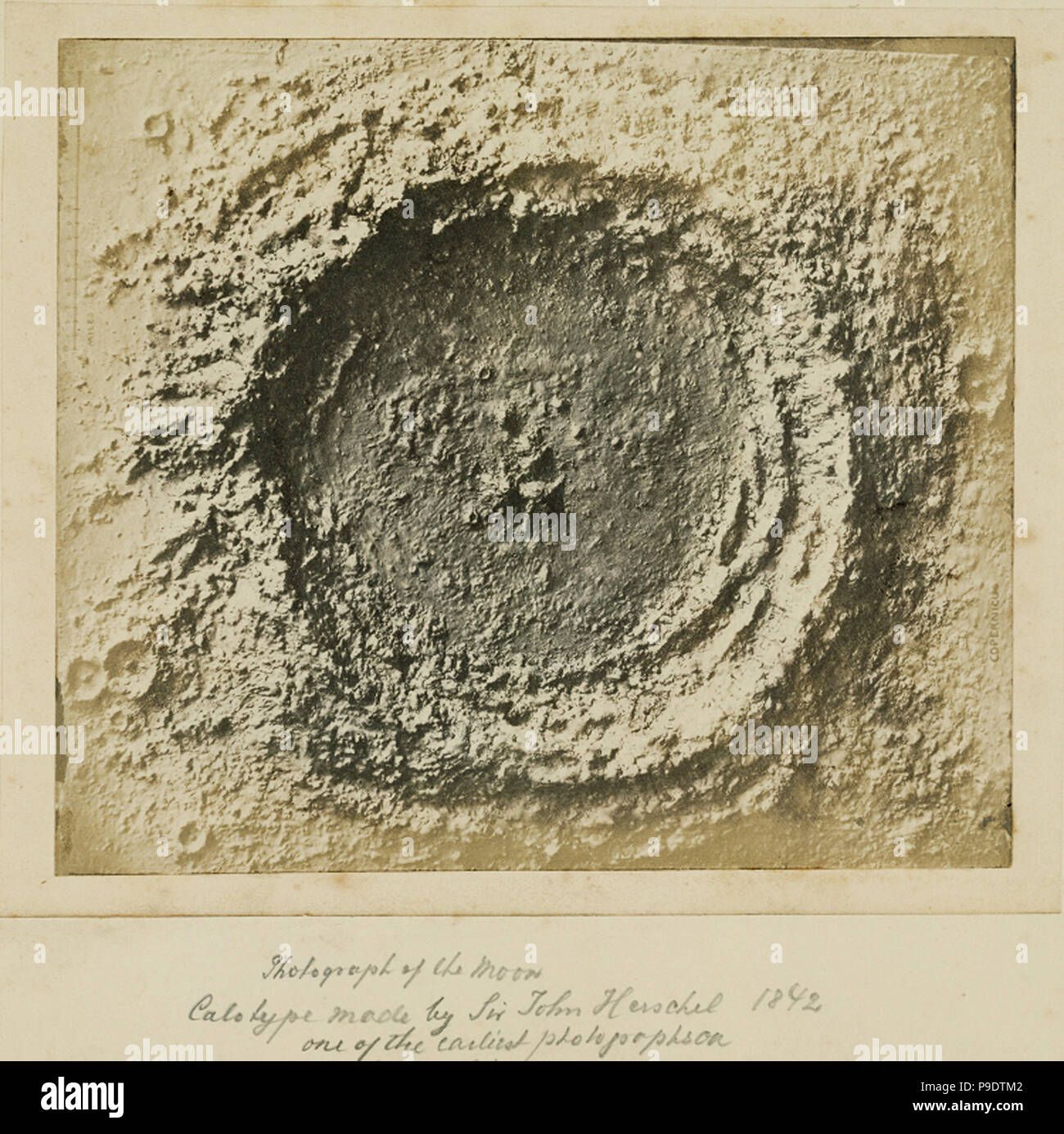 Moon Crater; Unknown; late 1850s; Salted paper print from a Collodion ...