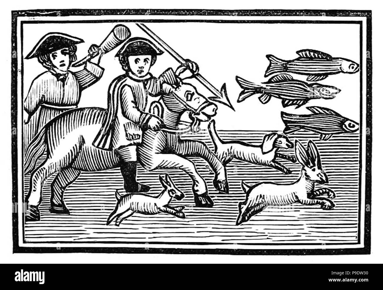 vintage woodcut illustration Stock Photo - Alamy