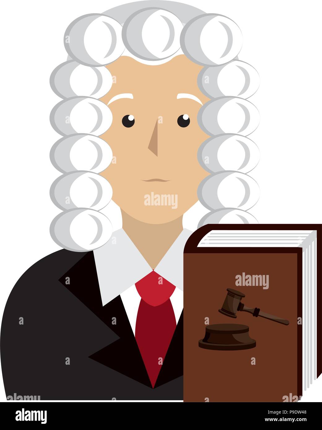 justice book with judge character Stock Vector Image & Art - Alamy