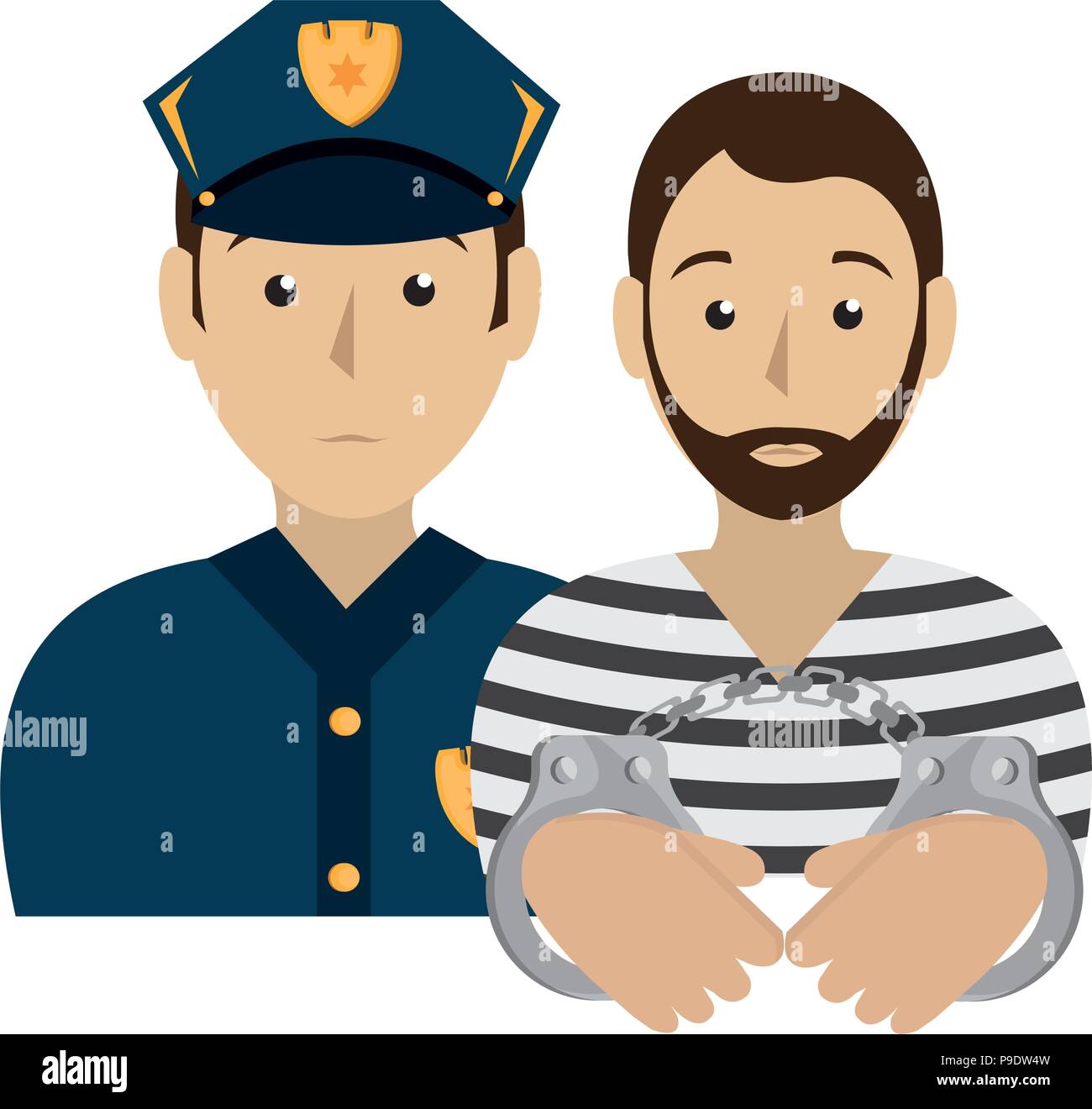 Prison Officer Cartoon Stock Photos & Prison Officer Cartoon Stock ...