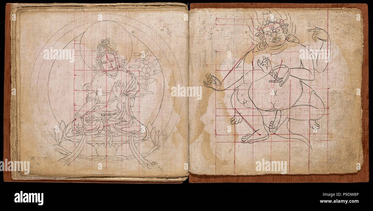 antique buddhist manuscripts Stock Photo - Alamy