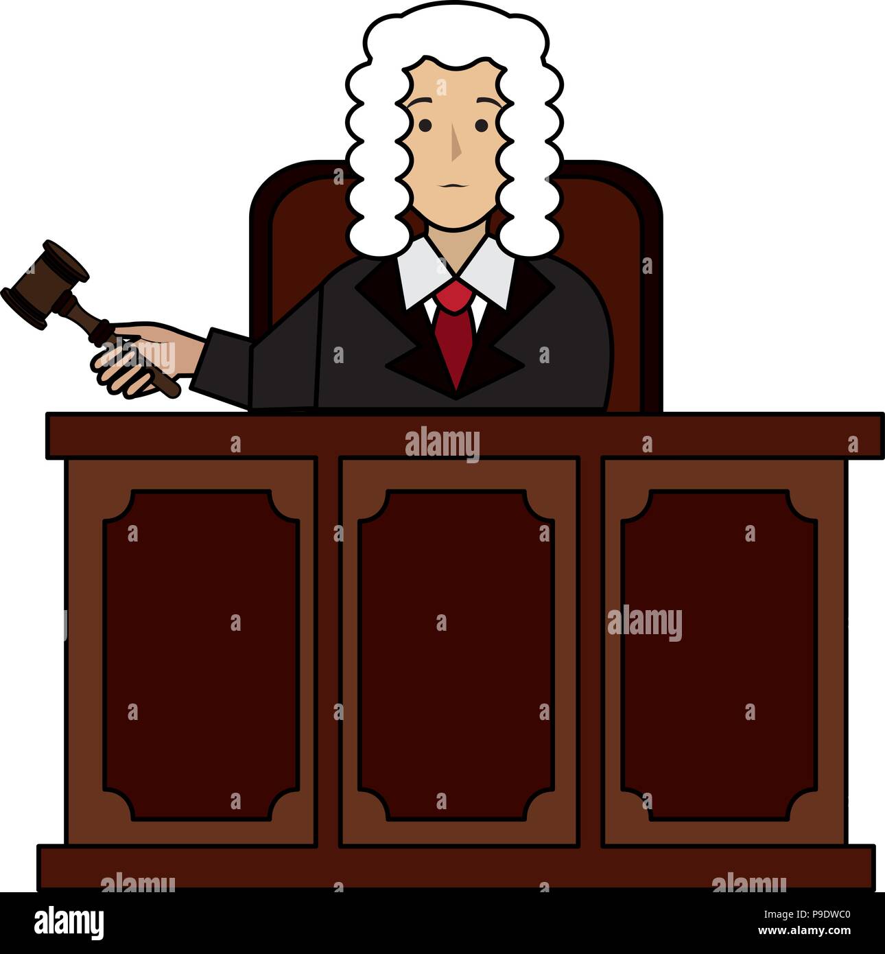justice judge on stage character Stock Vector Image & Art - Alamy