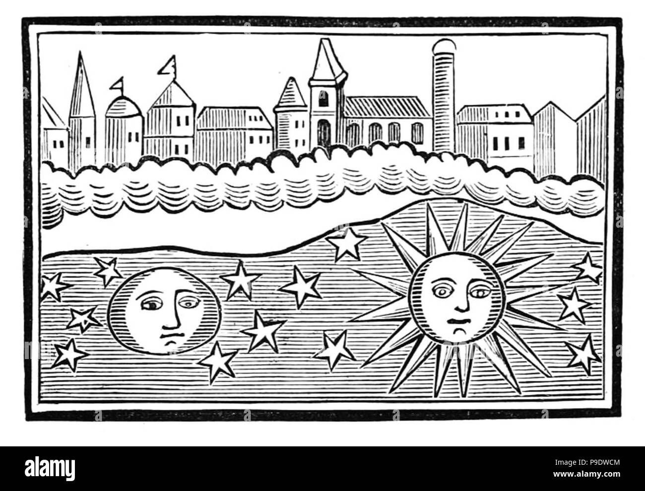 vintage woodcut illustration Stock Photo - Alamy