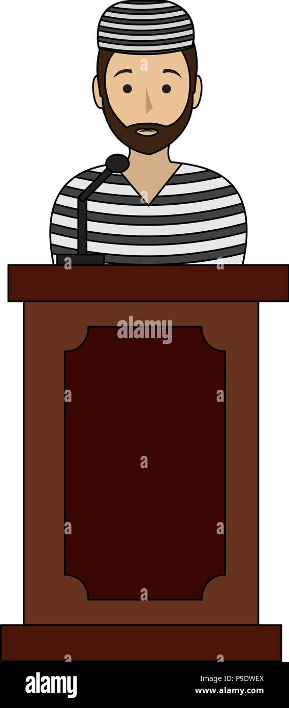 Cartoon prisoner in prison uniform hi-res stock photography and images ...