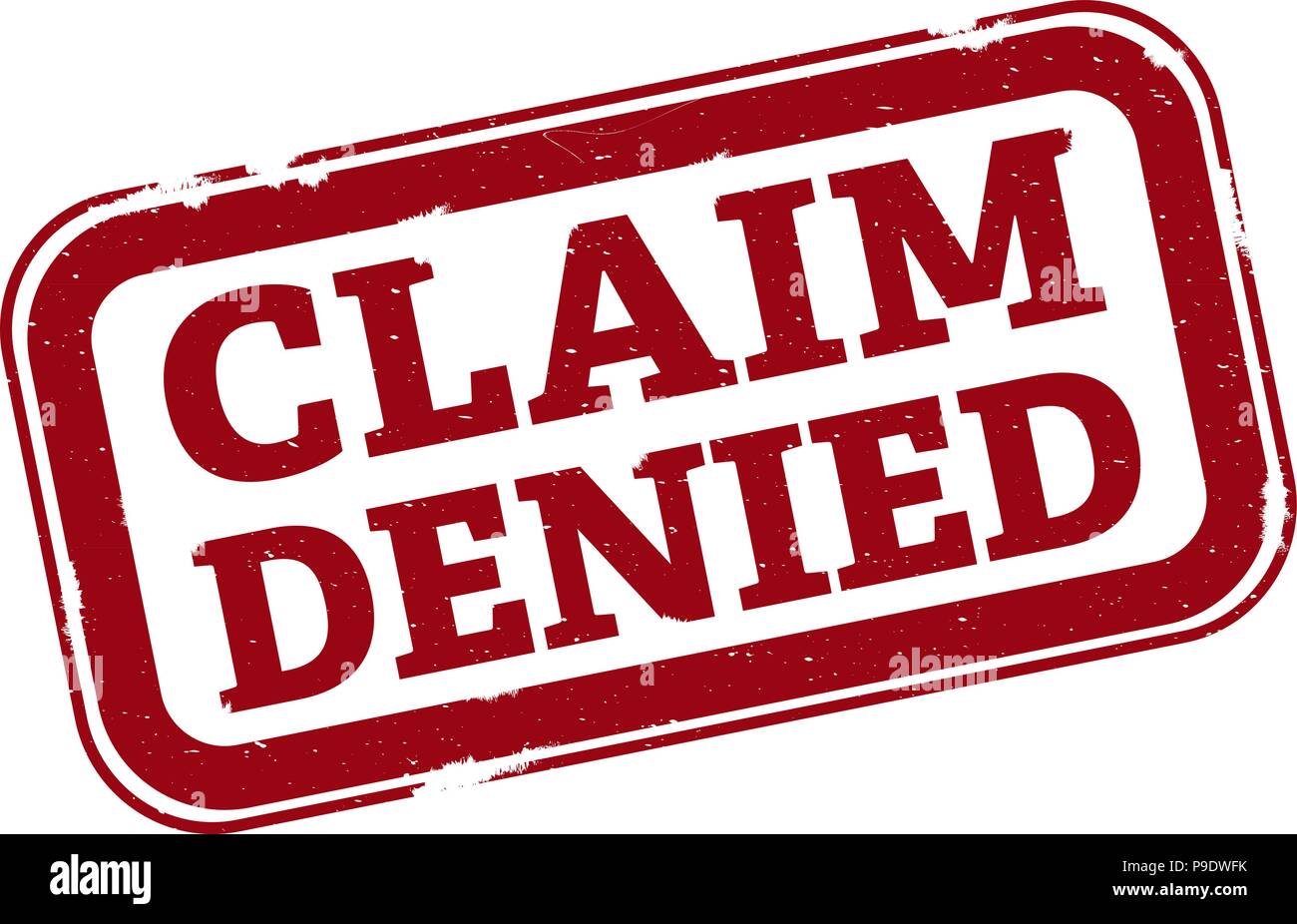 Claim denied rubber stamp hi-res stock photography and images - Alamy