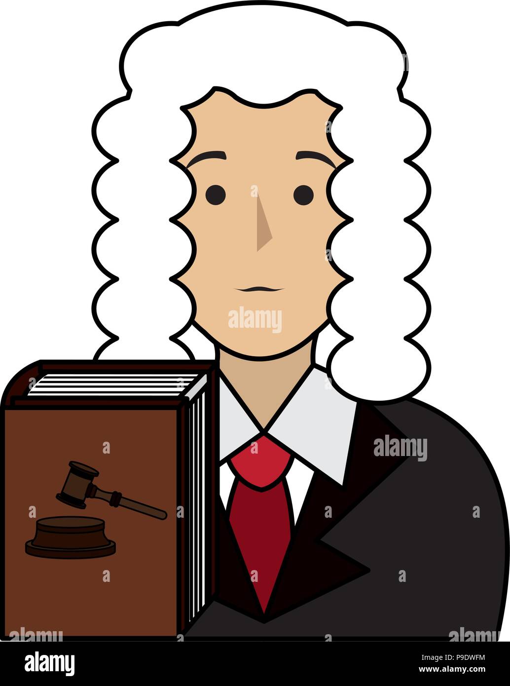 Lawyer character avatar icon vector hi-res stock photography and images ...