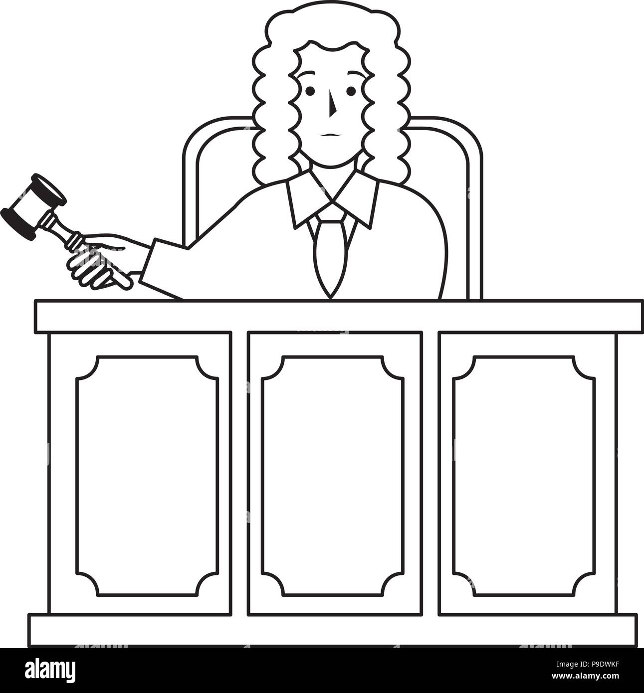 justice judge on stage character Stock Vector Image & Art - Alamy