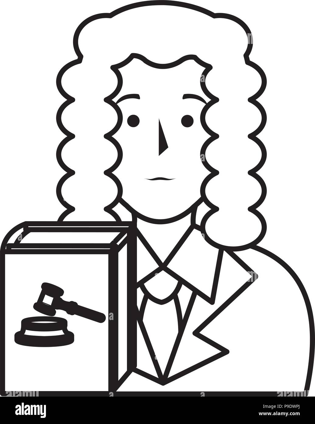 justice book with judge character Stock Vector Image & Art - Alamy