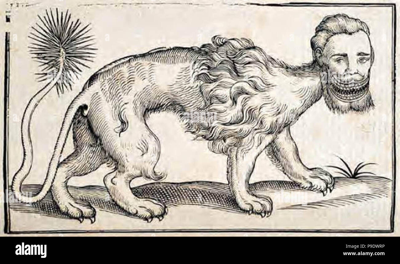 vintage chimera illustration Stock Photo - Alamy