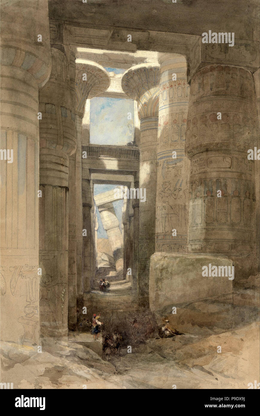 Roberts David - the Great Temple of Amon Karnak the Hypostyle Hall ...