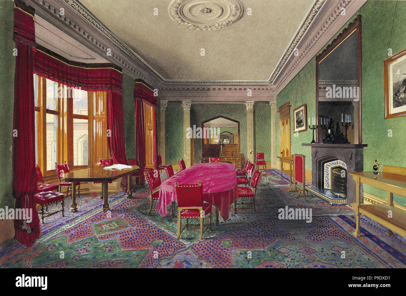 Roberts James - Balmoral Castle - the Dining Room Stock Photo - Alamy