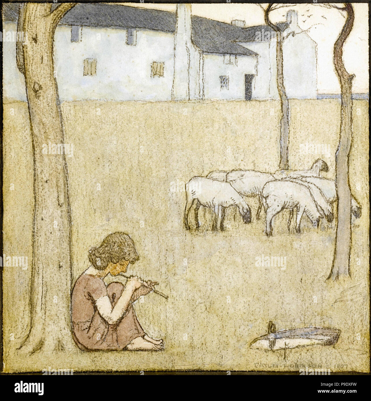 Shepherdess Seated High Resolution Stock Photography and Images - Alamy