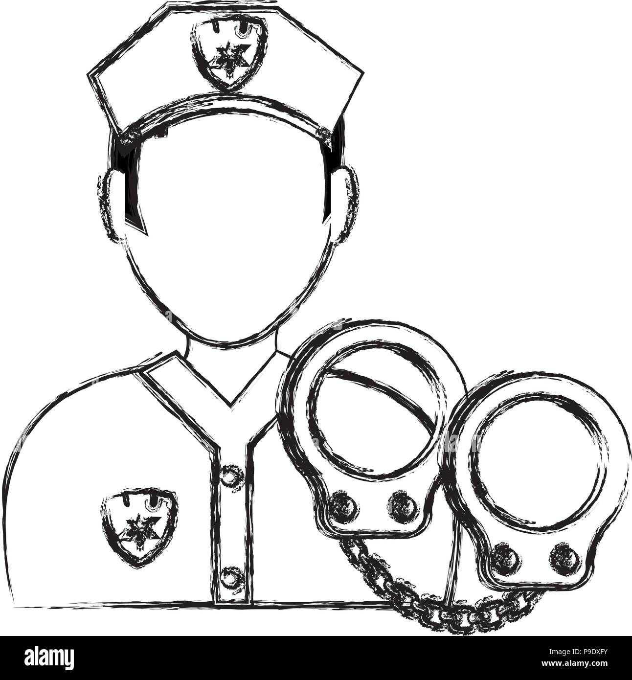 Person handcuffs Stock Vector Images - Alamy