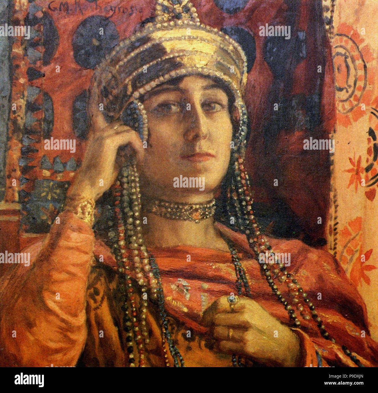 Rochegrosse Georges Antoine - La Femme Au Collier Stock Photo - Alamy