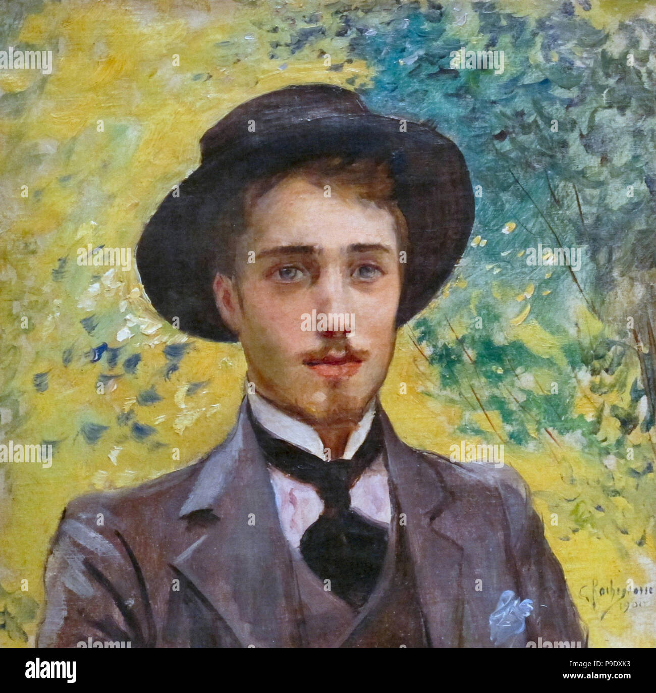 Rochegrosse Georges Antoine - Portrait De Jeune Homme Stock Photo - Alamy