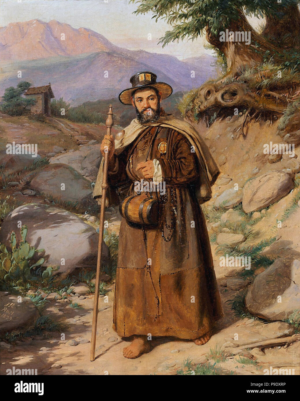 Italian monk hi-res stock photography and images - Alamy