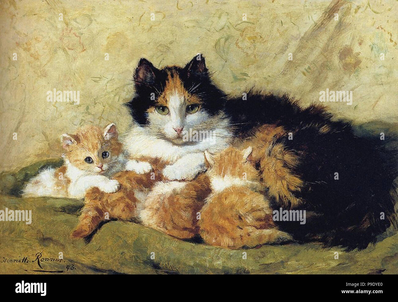 Ronner-Knip Henriùebtte - a Proud Mother 1 Stock Photo - Alamy