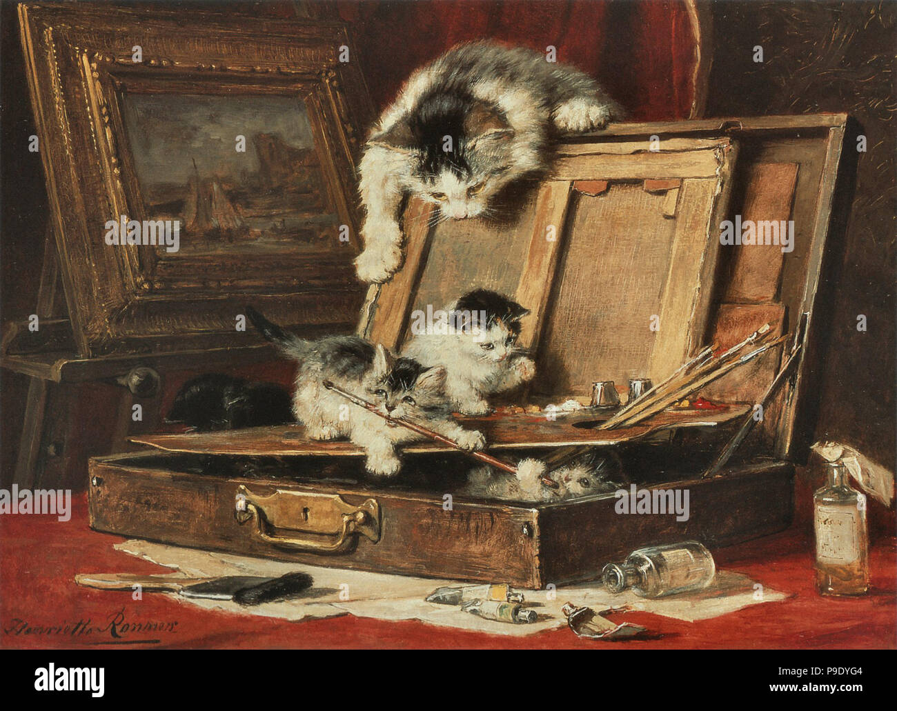 Ronner-Knip Henriùebtte - De Schilderskist Stock Photo - Alamy