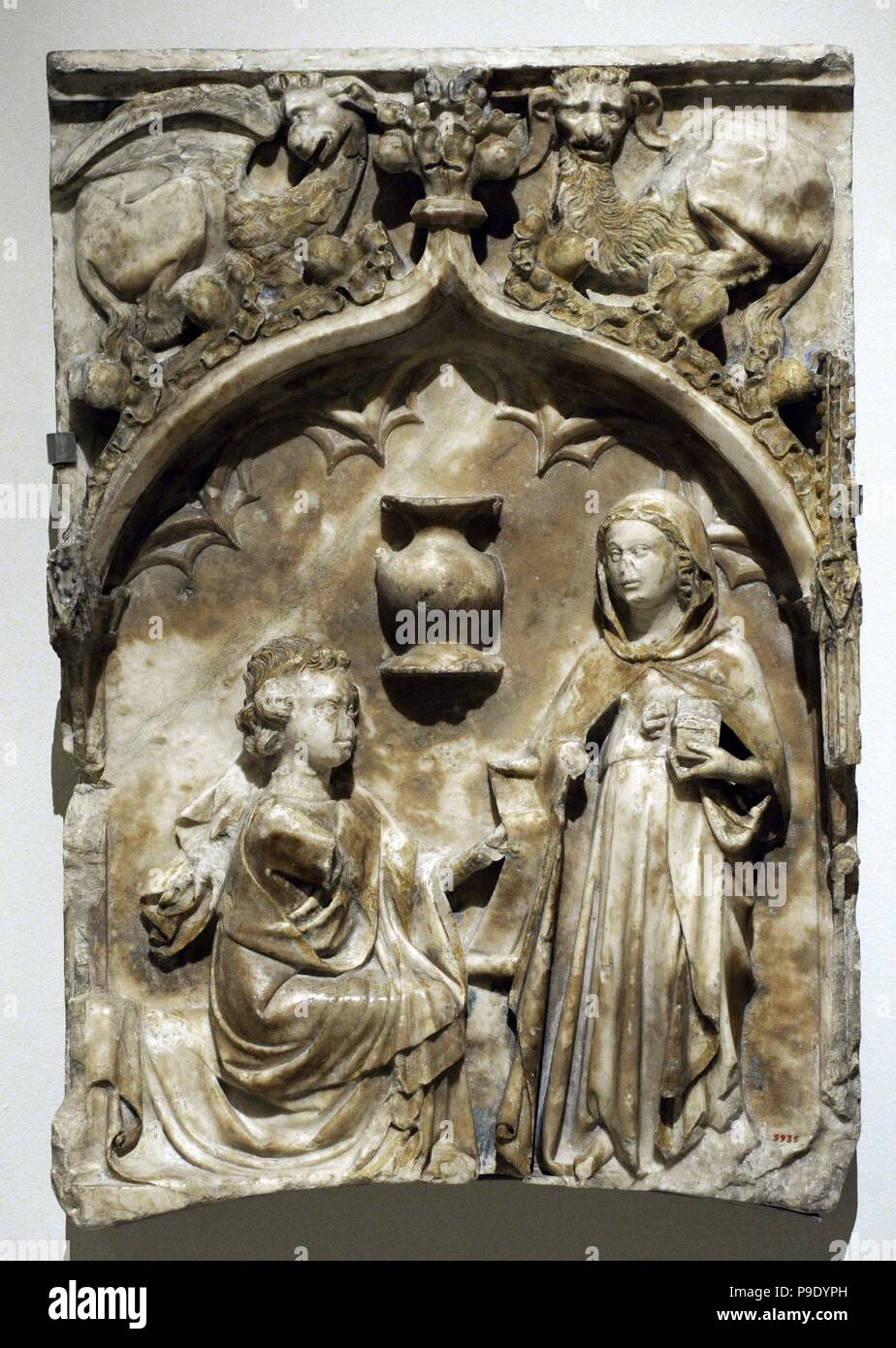 Archangel gabriel art 14th century hi-res stock photography and images - Alamy