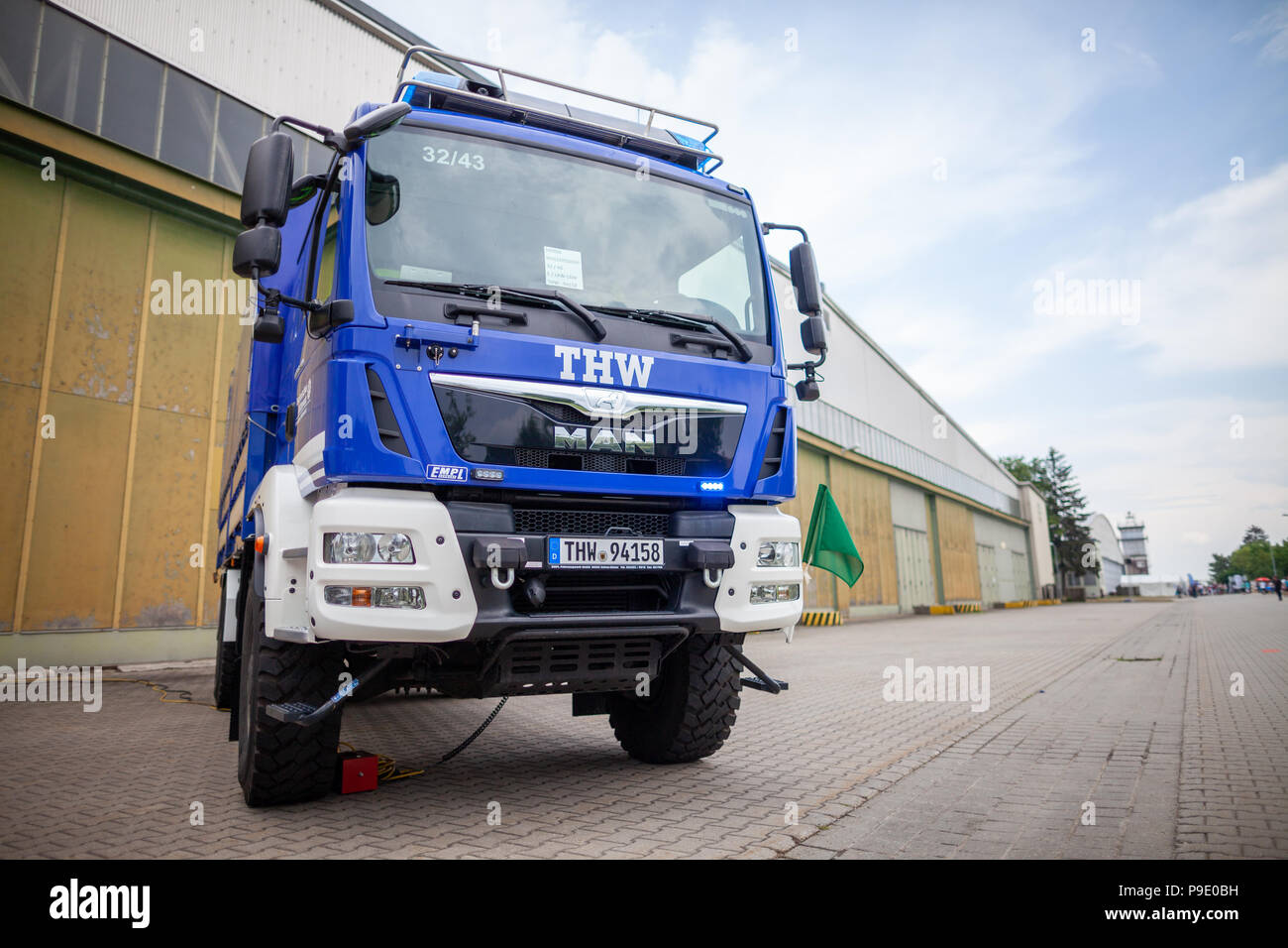 FELDKIRCHEN / Germany - JUNE 9, 2018: German technical emergency ...