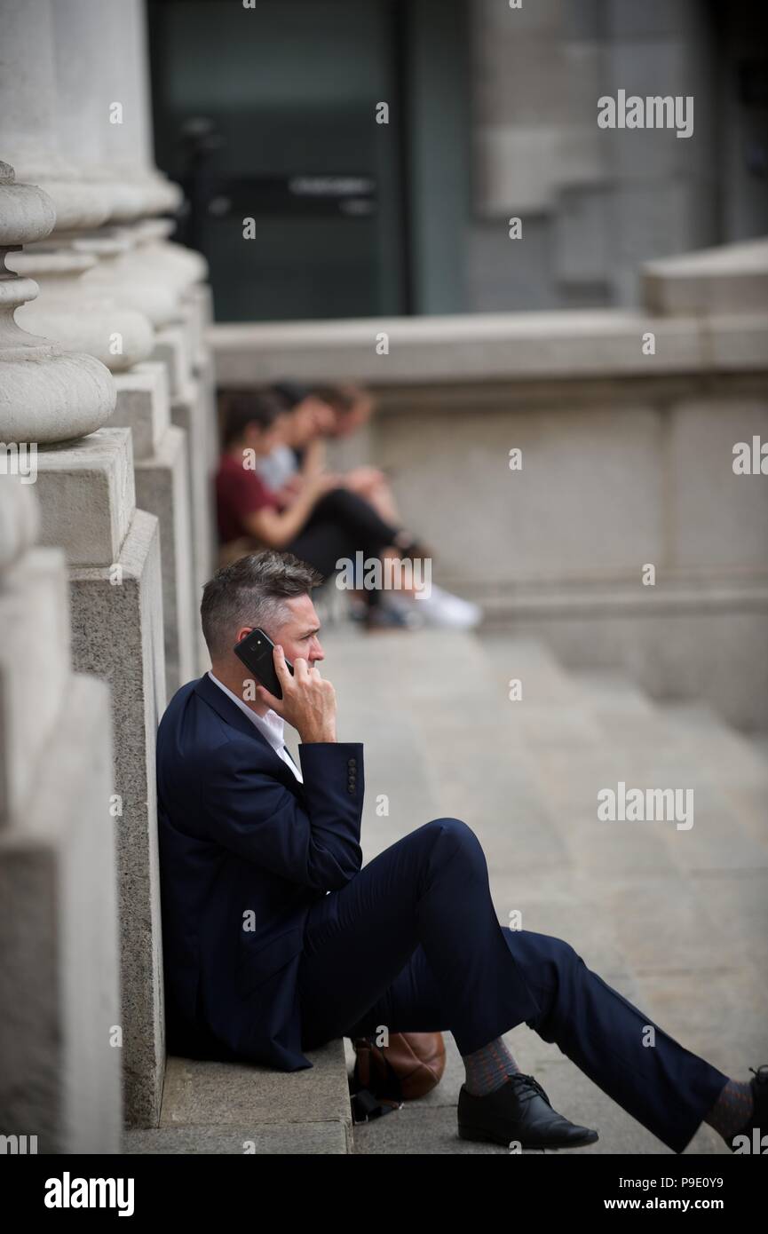 City workers in central London Stock Photo - Alamy
