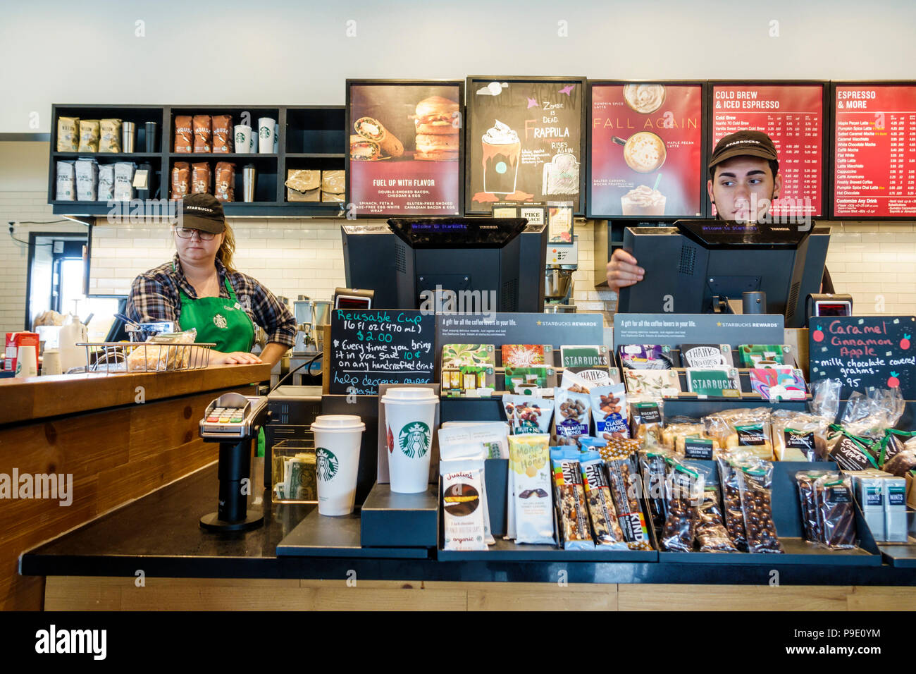 Florida,Ocala,Starbucks Coffee,interior inside,cafe,coffeehouse,counter ... Florida,Ocala,Starbucks Coffee,interior inside,cafe,coffeehouse,counter ...