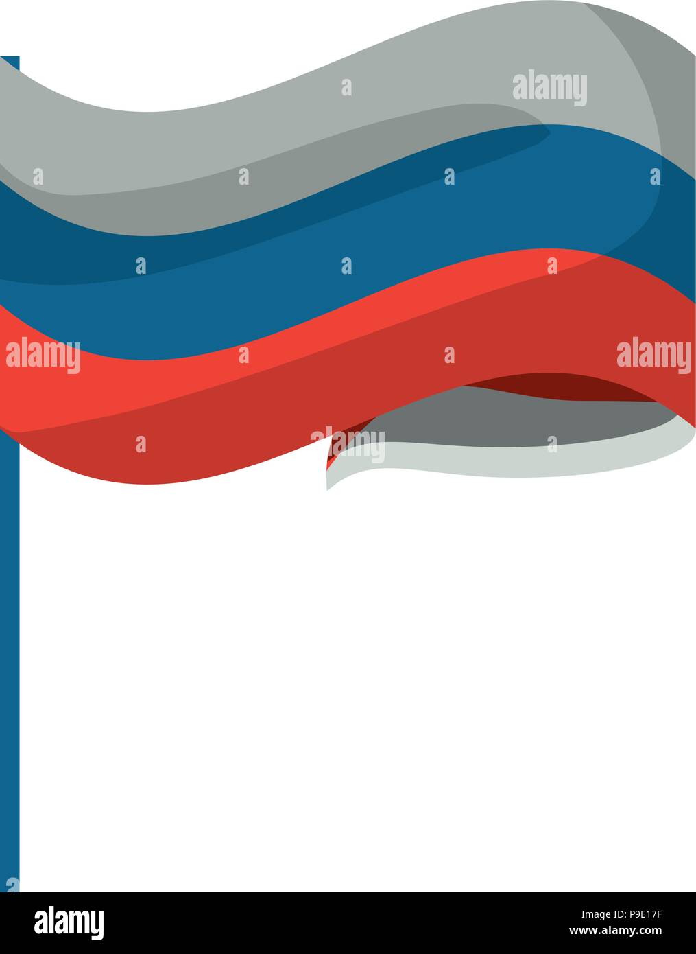 Waving Russia Flag icon over white background, vector illustration Stock Vector Image & Art - Alamy