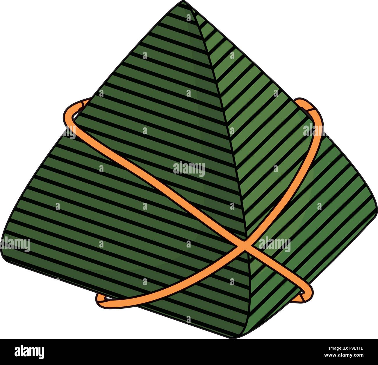 rice dumpling icon over white background, vector illustration Stock ...