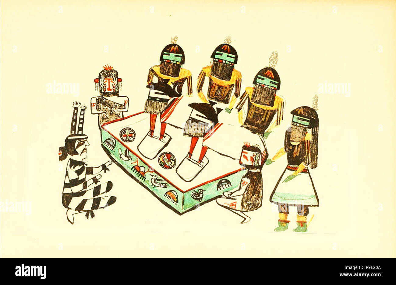 vintage tribal artwork Stock Photo - Alamy