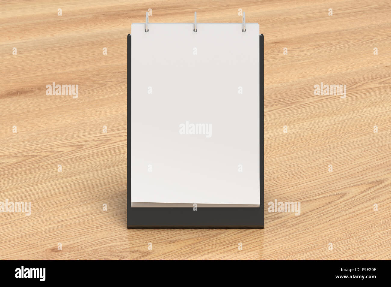 Blank portrait table top flip chart easel binder or calendar mockup ...
