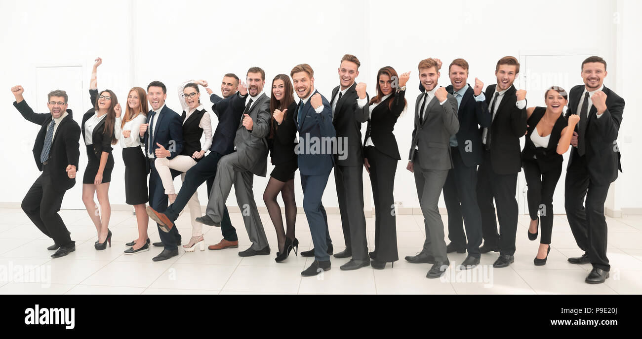 leader with creative business team Stock Photo - Alamy
