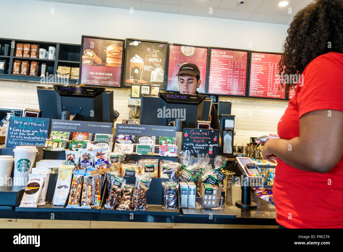 Florida,Ocala,Starbucks Coffee,interior inside,cafe,coffeehouse,counter ... Florida,Ocala,Starbucks Coffee,interior inside,cafe,coffeehouse,counter ...