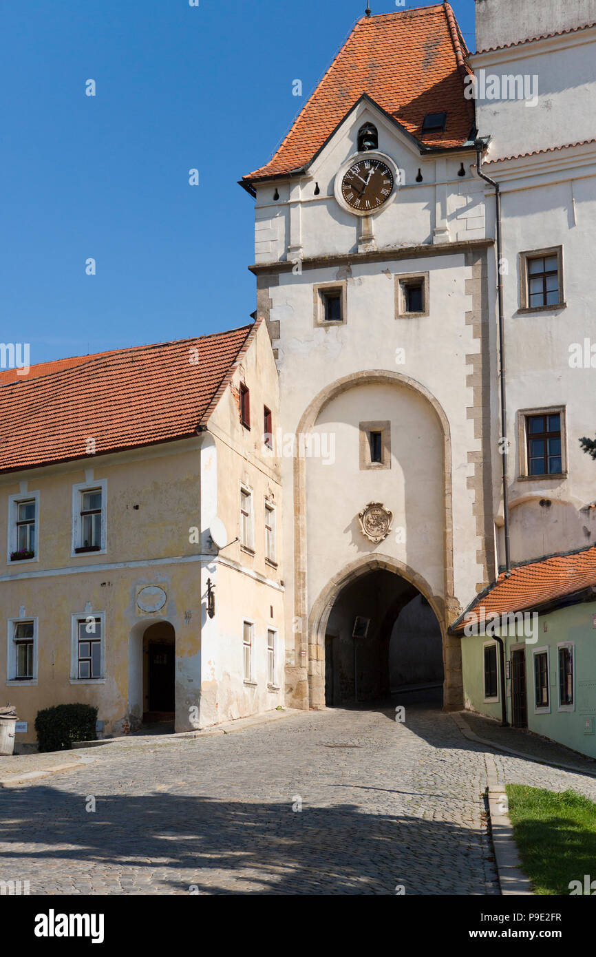 View from the hill with a crucifix (inscription in Czech- with Christ ...