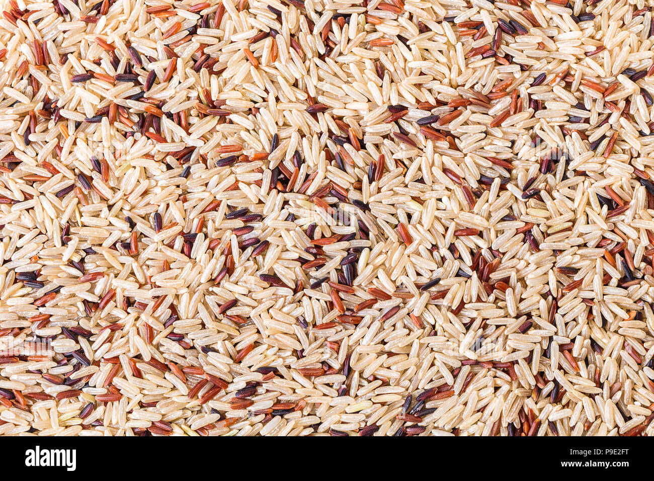 food background from texture assorted rice close-up Stock Photo - Alamy