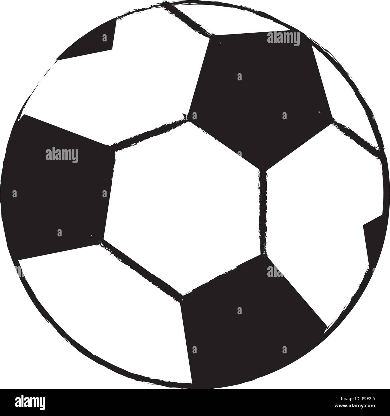 Soccer ball icon over white background, vector illustration Stock ...
