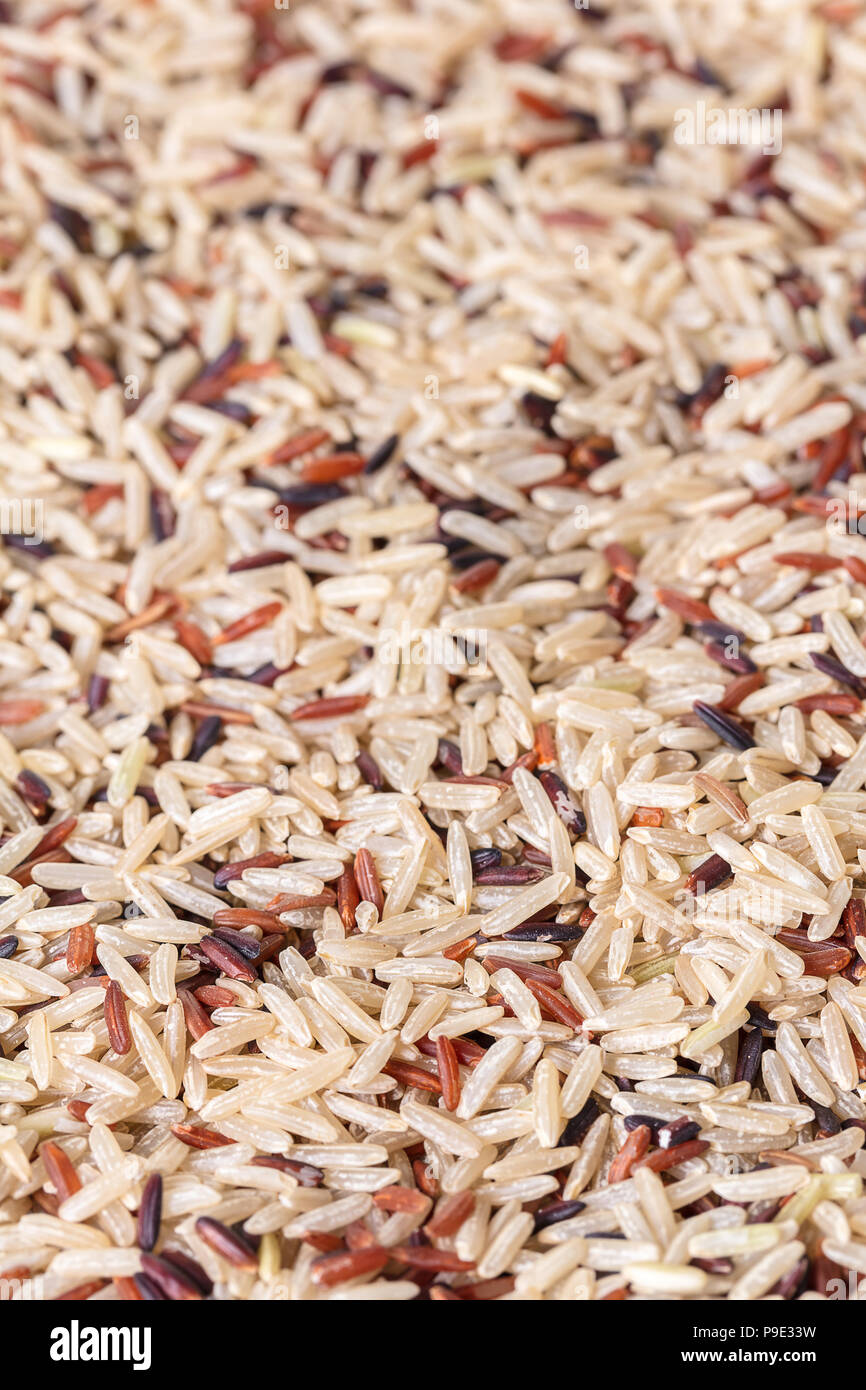 food background from texture assorted rice close-up Stock Photo - Alamy