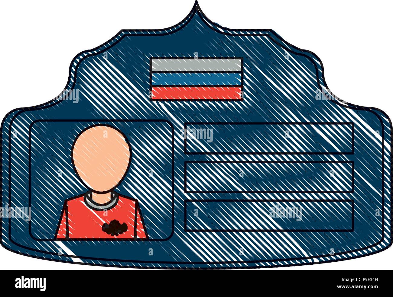 Player information soccer board icon over white background, vector ...